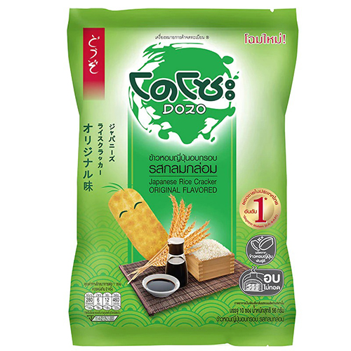 Dozo Japanese Rice Cracker Original Flavored - 1004Gourmet.com