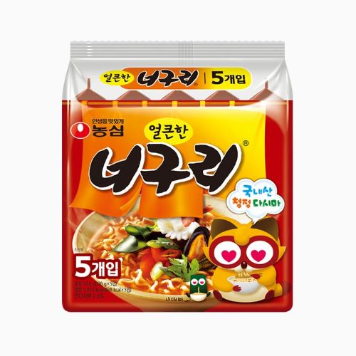얼큰한너구리 멀티 600G (120G*5EA) - 1004Gourmet.com